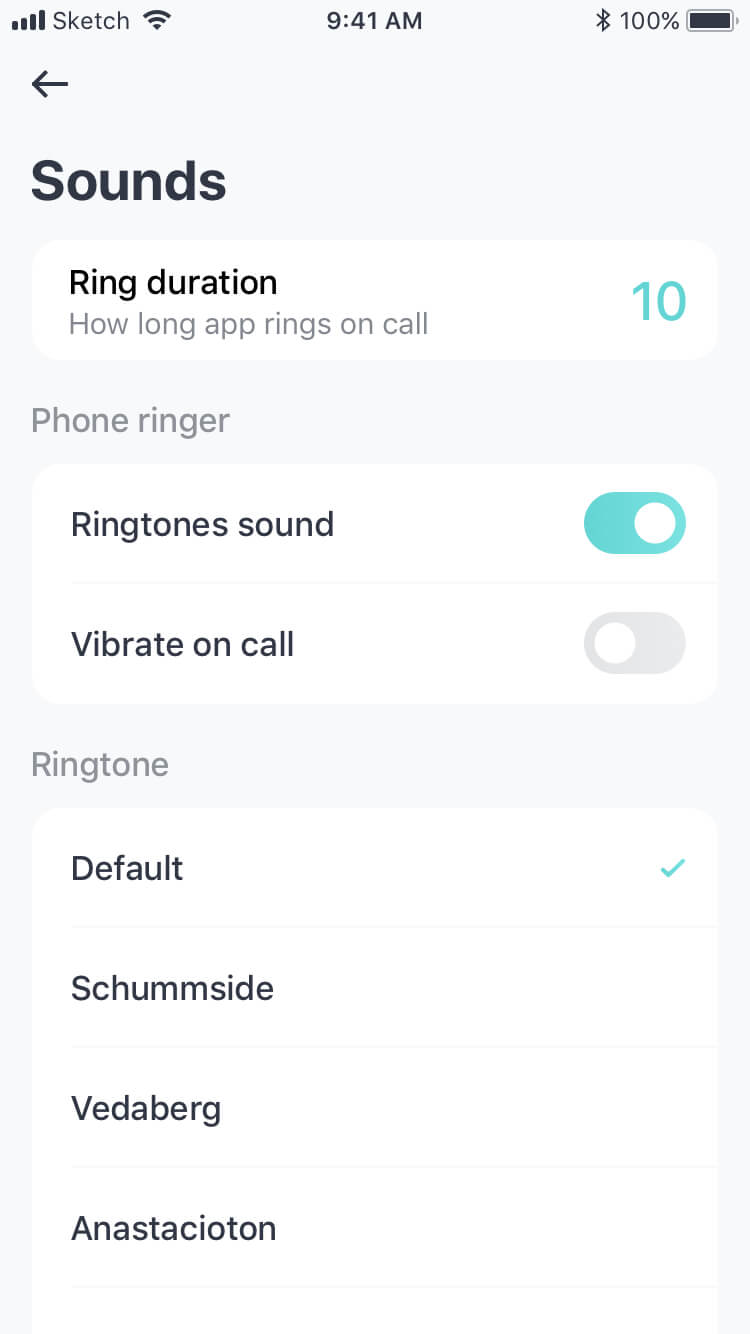 Sounds – dbell support
